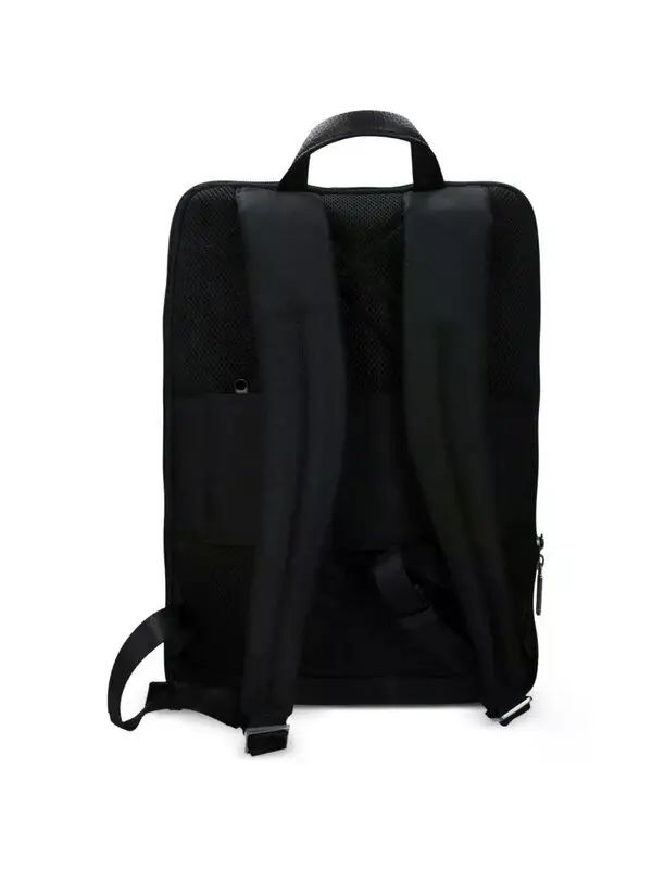 PIQUADRO Leather-trimmed Panelled Backpack