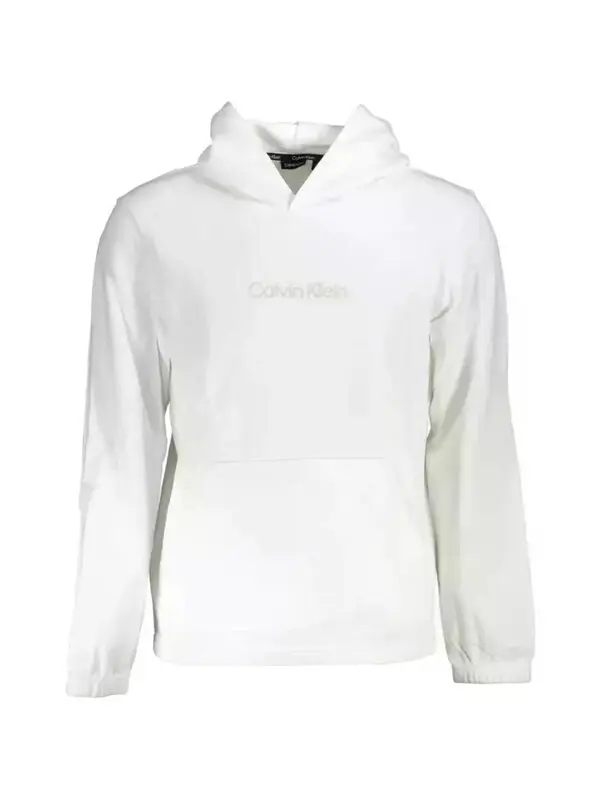Calvin Klein Logo-print Cotton Hoodie - White