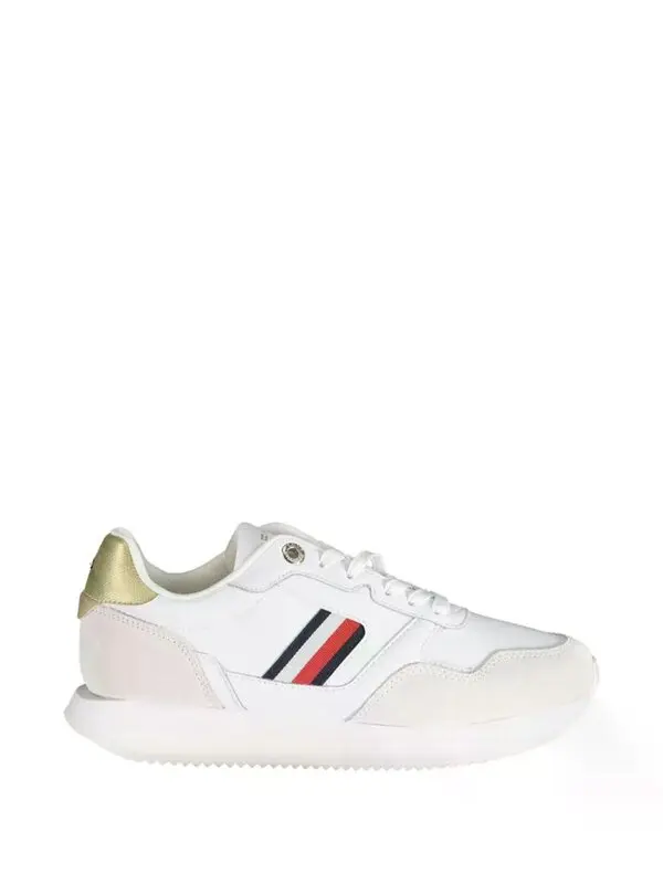 Tommy Hilfiger Global Stripes Panelled Sneakers - White
