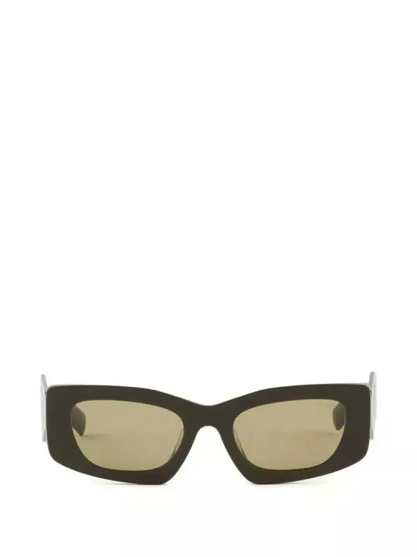 Prada Sunglasses With Triangle Logo - Green