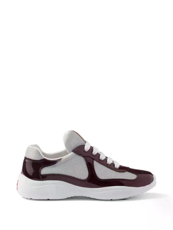 Prada America's Cup Biker Fabric Sneakers - Grey