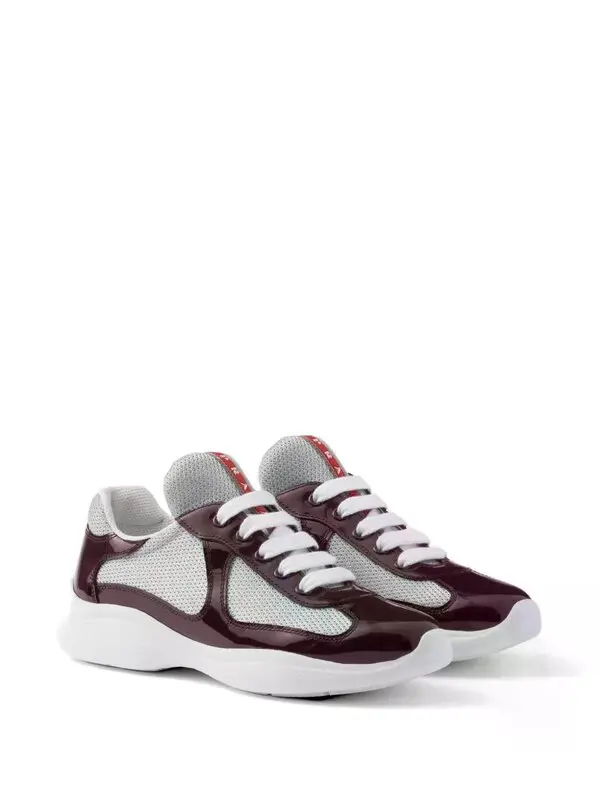 Prada America's Cup Biker Fabric Sneakers - Grey