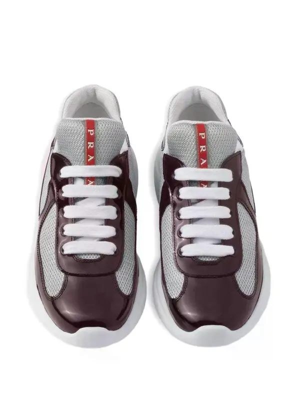 Prada America's Cup Biker Fabric Sneakers - Grey