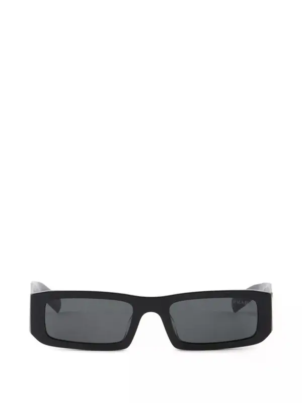 Prada Sunglasses With Triangle Logo - Black