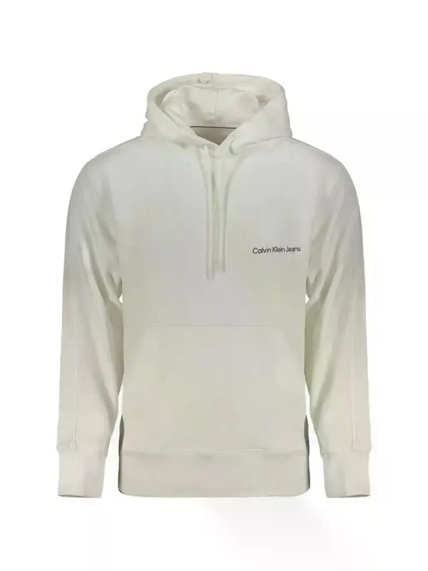 Calvin Klein Logo-print Cotton Hoodie - Neutrals