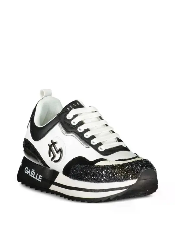 GAELLE PARIS Glitter-detail Platform Sneakers