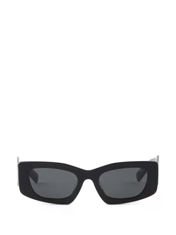 Prada Sunglasses With Triangle Logo - Black