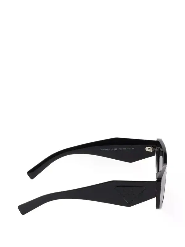 Prada Sunglasses With Triangle Logo - Black