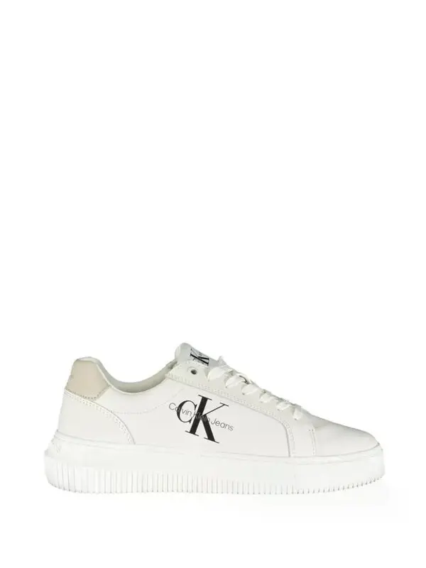Calvin Klein Logo-print Platform Sneakers - White