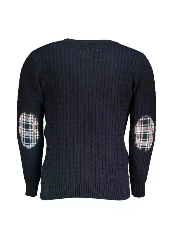 U.S. Grand Cable-knit Elbow-patch Jumper