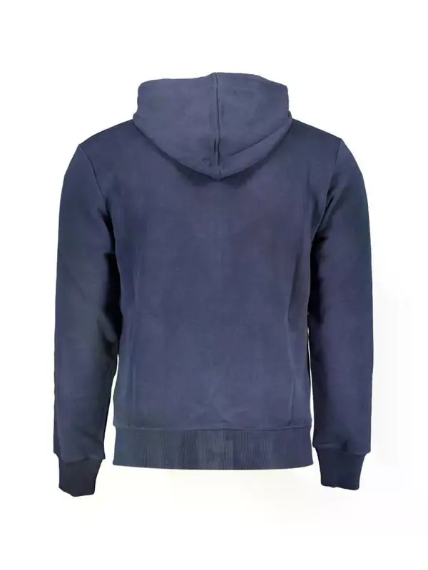 LA MARTINA Zip-up Logo Hoodie - Blue