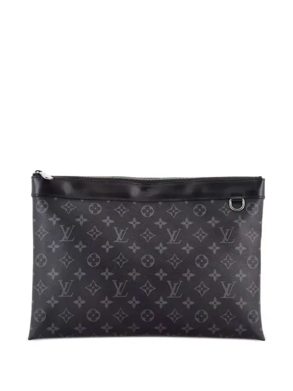 LOUIS VUITTON Discovery Pochette Monogram Eclipse Canvas Gm Pouch
