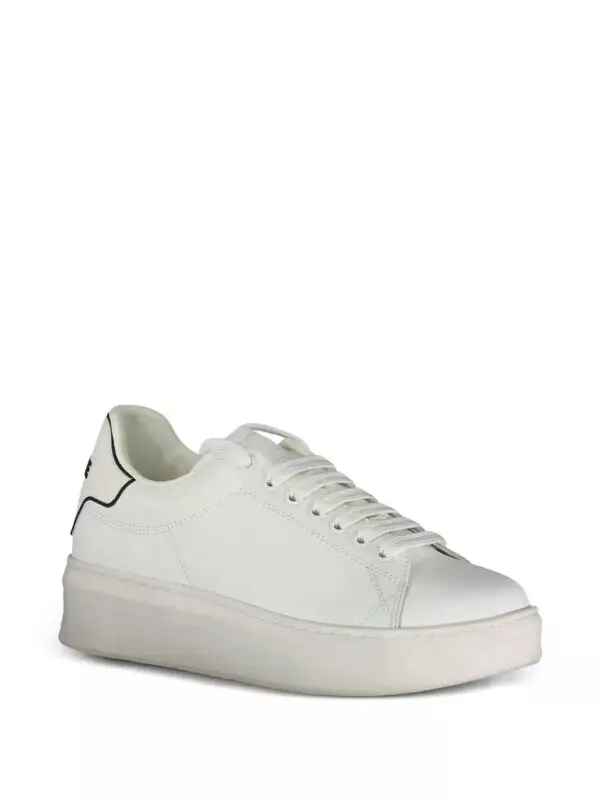 GAELLE PARIS Lace-up Sneakers - White
