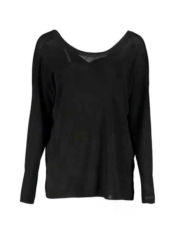 Gant Boat-neck Sweater - Black