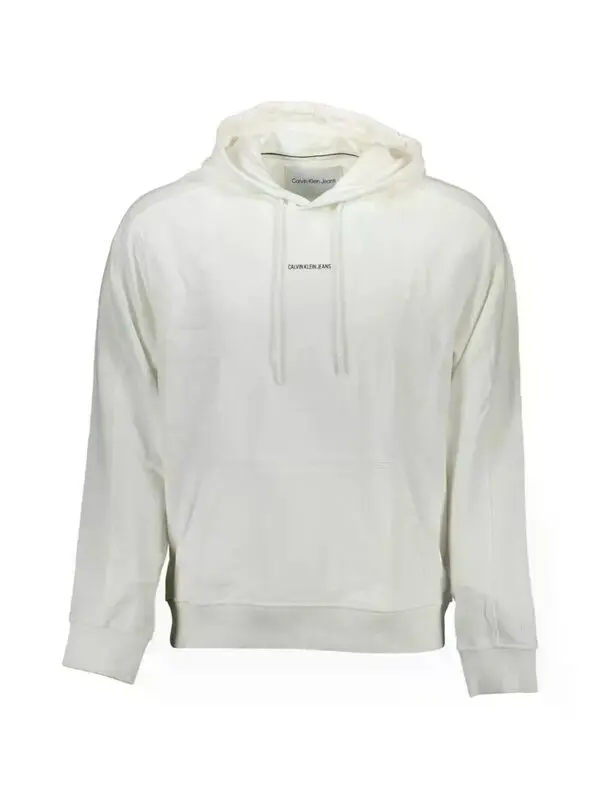 Calvin Klein Logo-print Cotton Hoodie - White