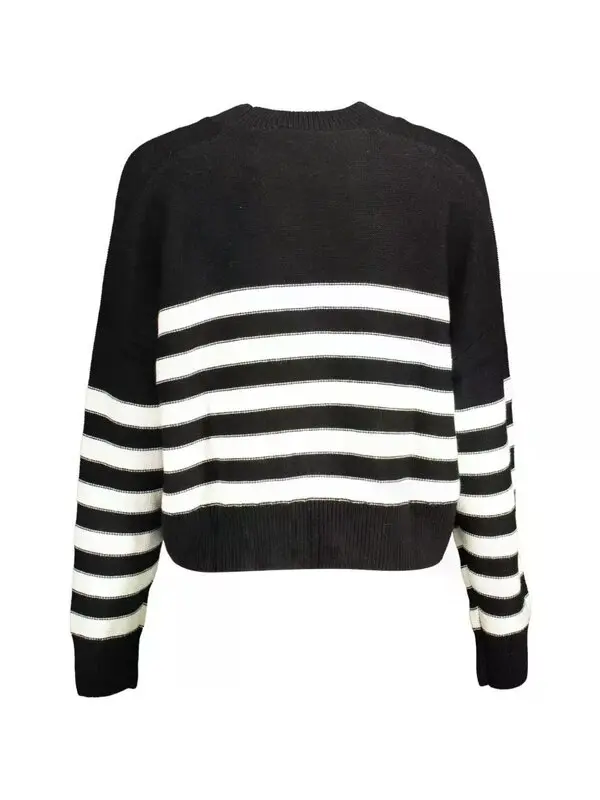 Desigual Embroidered Stripe-pattern Sweater