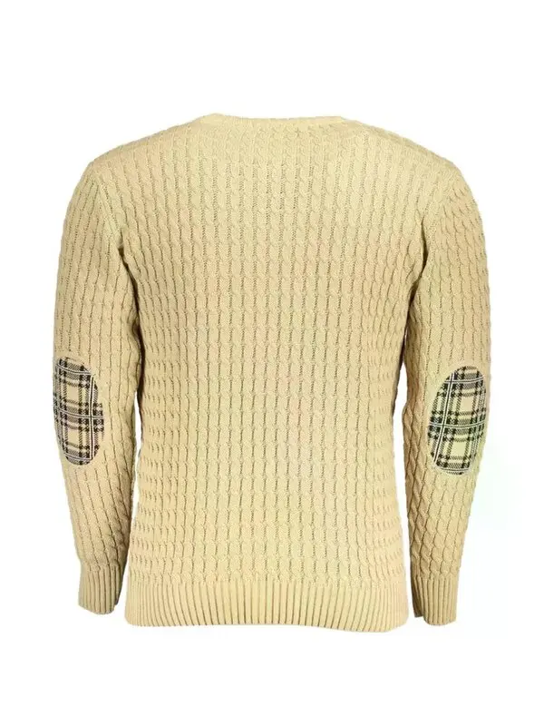 U.S. Grand Cable-knit Sweater With Elbow Patches
