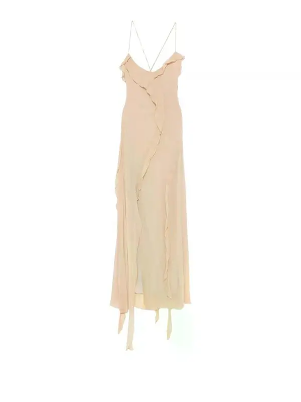 ANIYE BY Marian Ruffled Maxi Dress - Neutrals