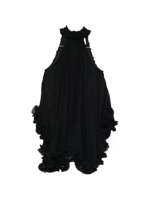 ANIYE BY Tessa Ruffled Halterneck Dress - Black