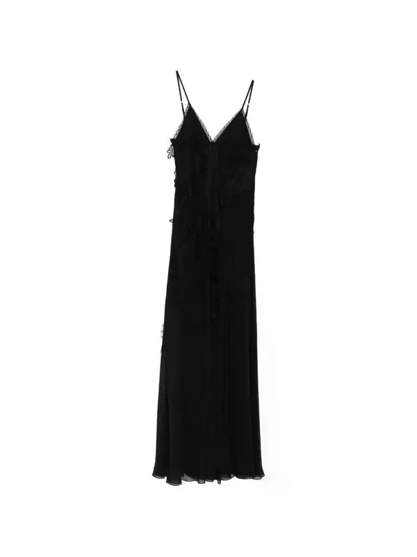ANIYE BY Teodora Lace-trim Maxi Dress - Black