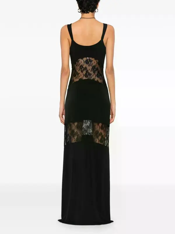 ANIYE BY Floral-pattern Maxi Dress With Lace Paneling