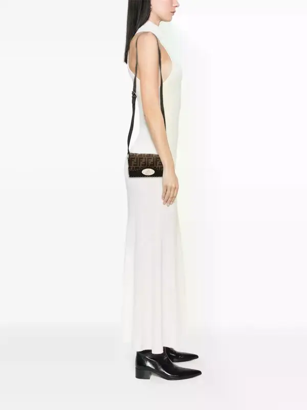 Fendi 2000-2010 Zucca Canvas Selleria Crossbody Bag