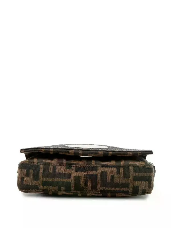 Fendi 2000-2010 Zucca Canvas Selleria Crossbody Bag
