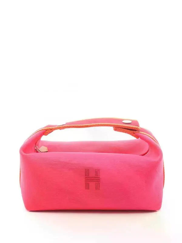 Hermès 2010-2026 Small Toile Bride A Brac Case Handbag - Pink