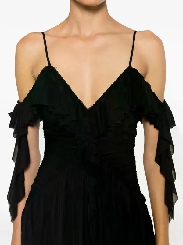 ANIYE BY Xena Ruffled Mini Dress - Black