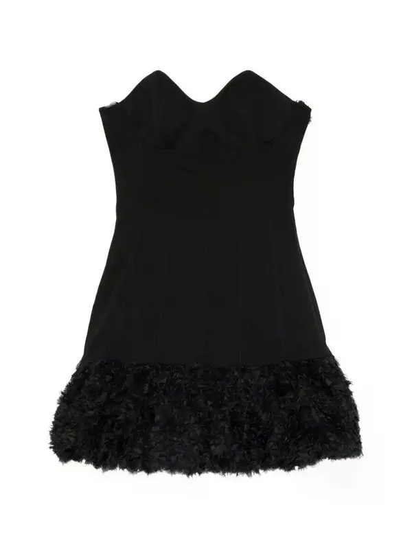 ANIYE BY Shana Ruffled Corset-style Dress - Black