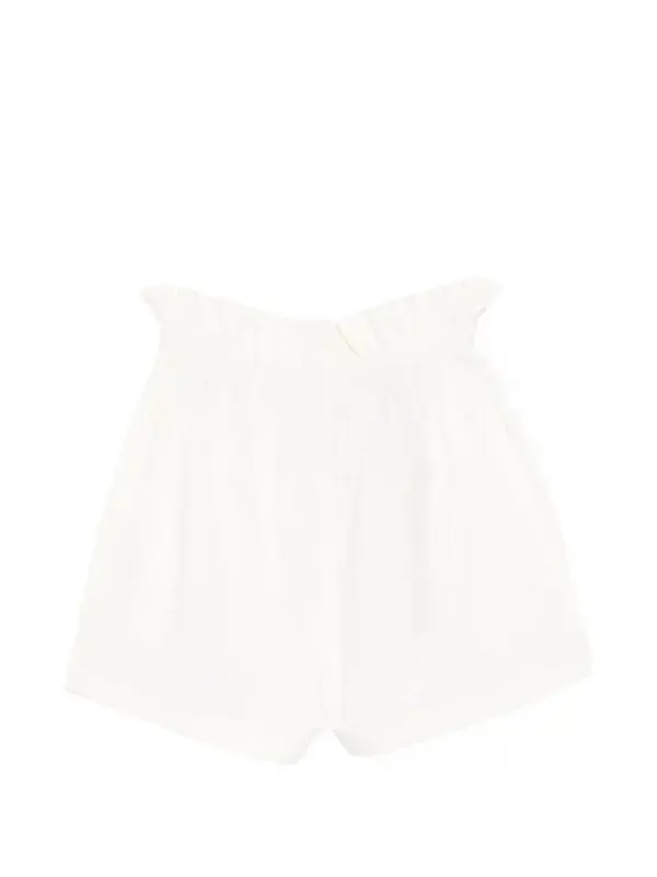 JIL SANDER Paperbag-waist Drawstring Shorts - White