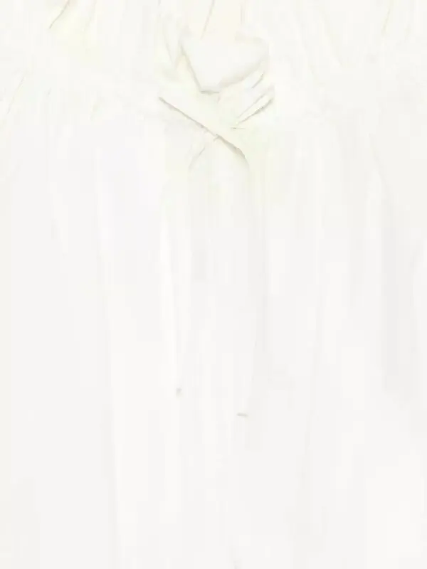 JIL SANDER Paperbag-waist Drawstring Shorts - White