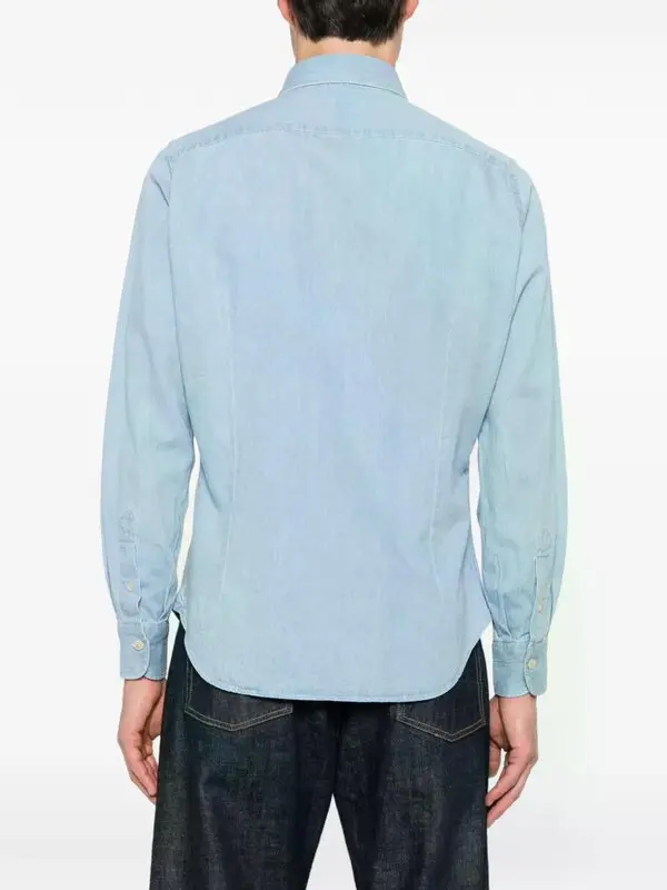 Eleventy Long-sleeve Shirt - Blue