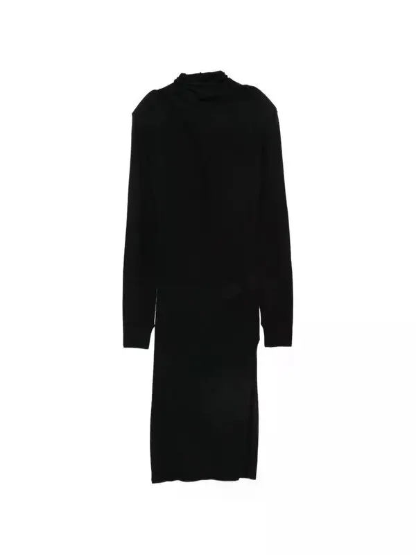 Attico Roll-neck Wool Dress
