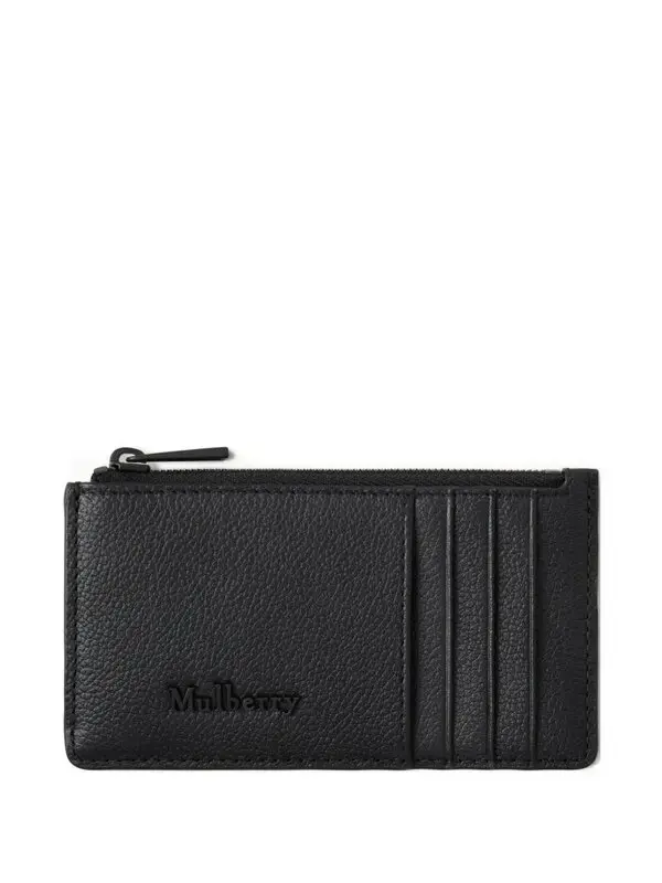 Mulberry Zip-up Card Holder - Black