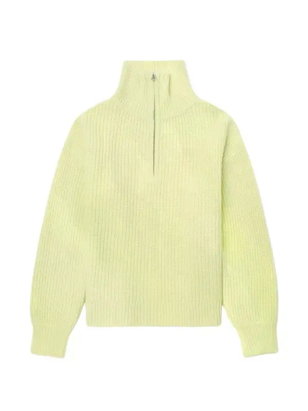 Rag & Bone Half-zip Ribbed Sweater - Yellow
