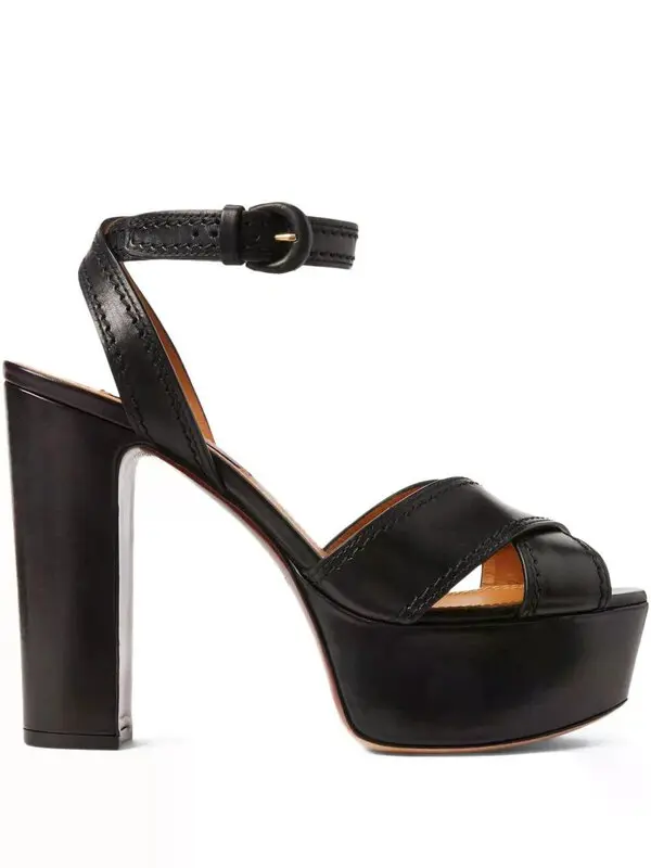 Ralph Lauren 115mm Lakia Platform Sandals - Black