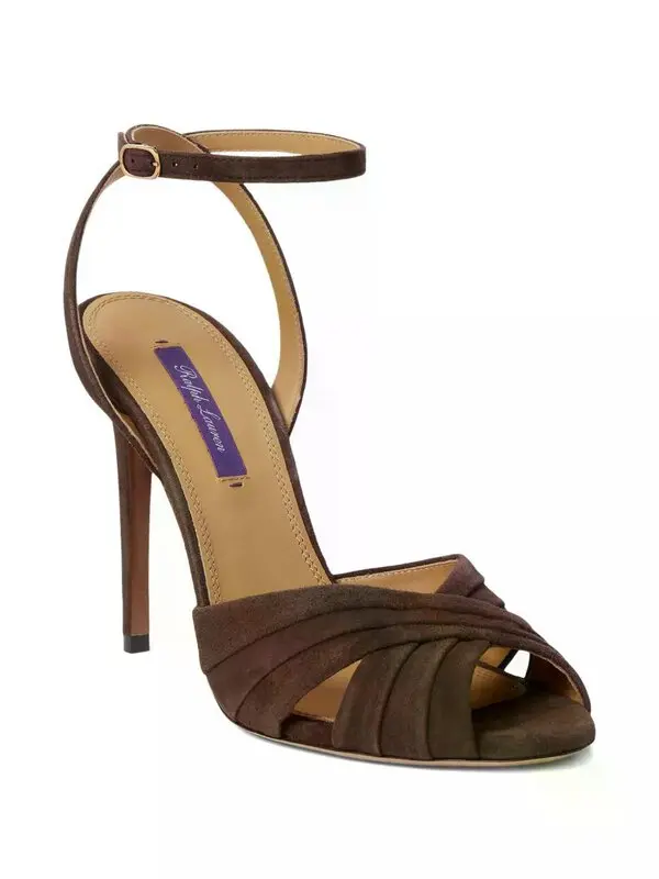Ralph Lauren Pleated Stiletto Sandals