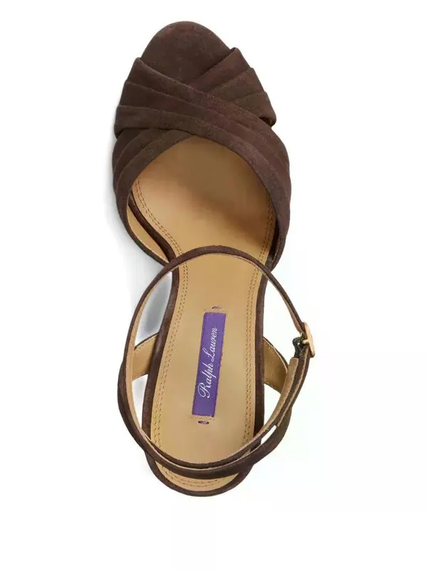 Ralph Lauren Pleated Stiletto Sandals