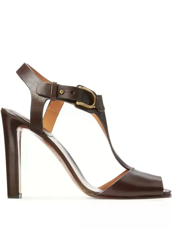 Ralph Lauren 100mm Emilie Sandals - Brown