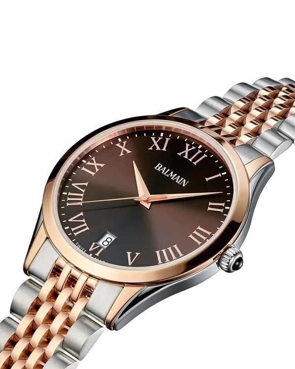 Balmain Classic R Watch, 41mm - Brown