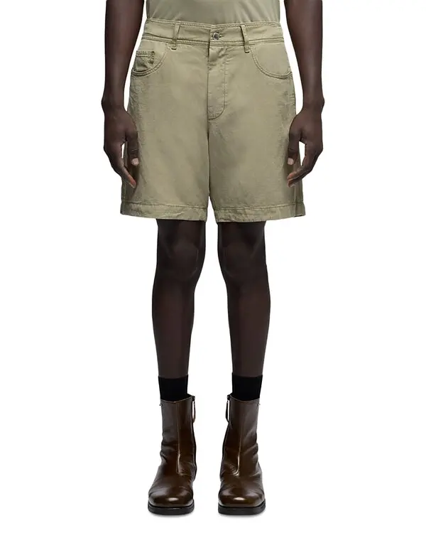 7 For All Mankind Loose Fit Hybrid Jogger Shorts - Army