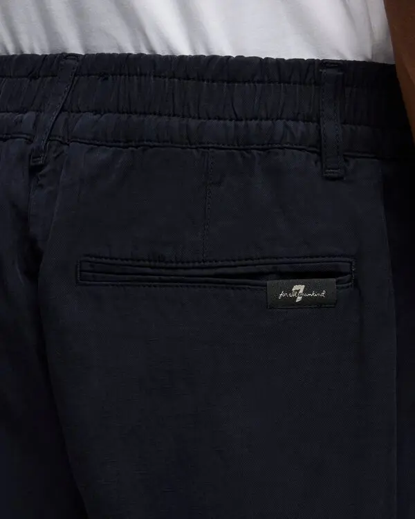 7 For All Mankind Loose Fit Hybrid Jogger Shorts - Navy