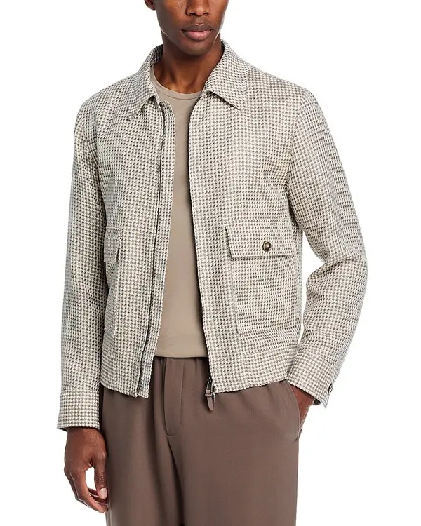 BOSS Heston Houndstooth Jacket - Silver