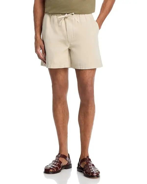 FRAME Regular Fit Canvas Shorts - Off White