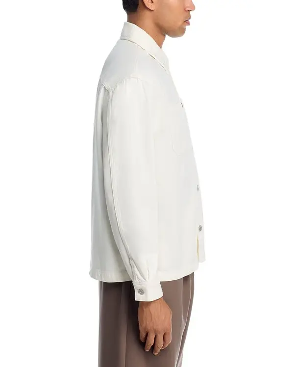 FRAME Regular Fit Linen Blend Shirt Jacket