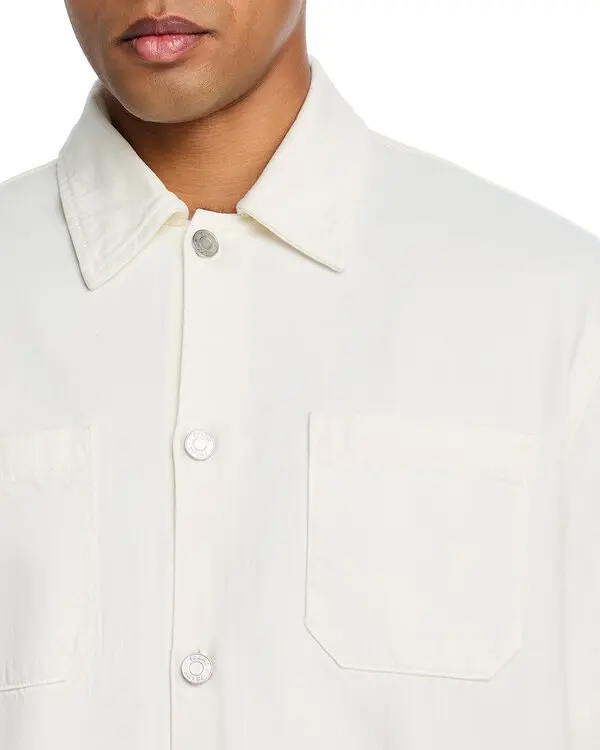 FRAME Regular Fit Linen Blend Shirt Jacket
