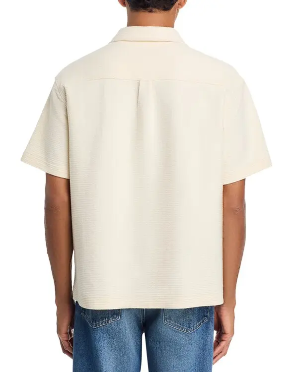 FRAME Regular Fit Jacquard Shirt - Cream