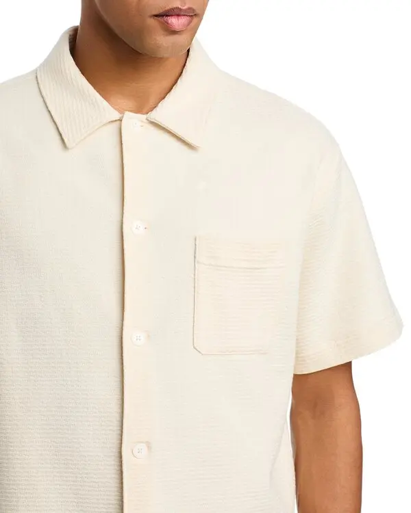 FRAME Regular Fit Jacquard Shirt - Cream