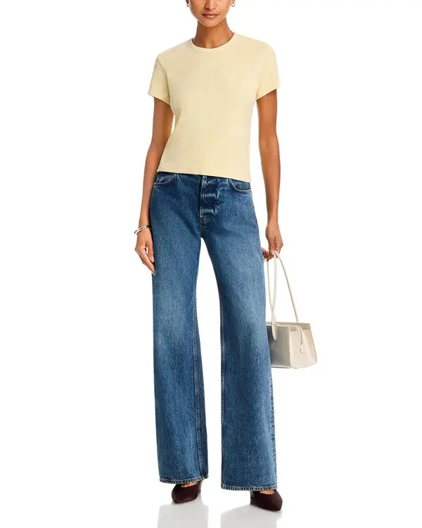 FRAME Terry Baby Tee - Lemon